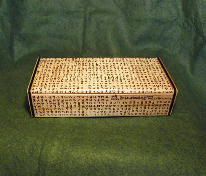 420 Woodburned Cannabis Box/word Puzzle Box/accessories - Etsy