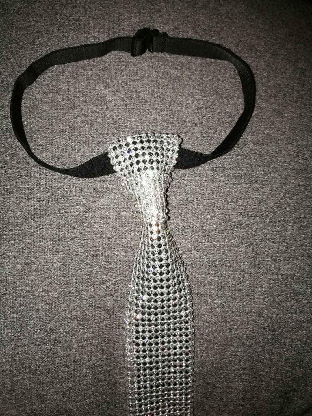White Diamond Rhinestone Necktie. This Stunning Tie is Great for Any ...