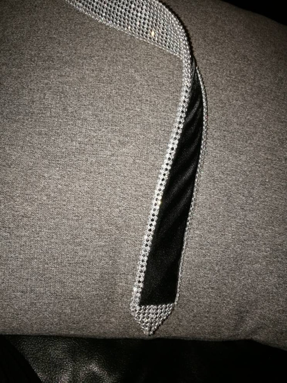 White Diamond Rhinestone Necktie. This Stunning Tie is Great for Any ...