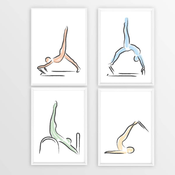 Pilates Poster Pilates Art Print Pilates Studio Decor Pilates Wall ...
