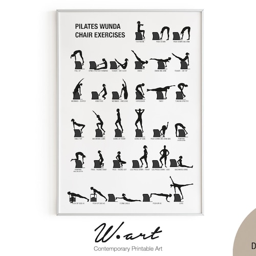 PILATES WUNDA CHAIR Exercises Chart Digital Download Pilates - Etsy