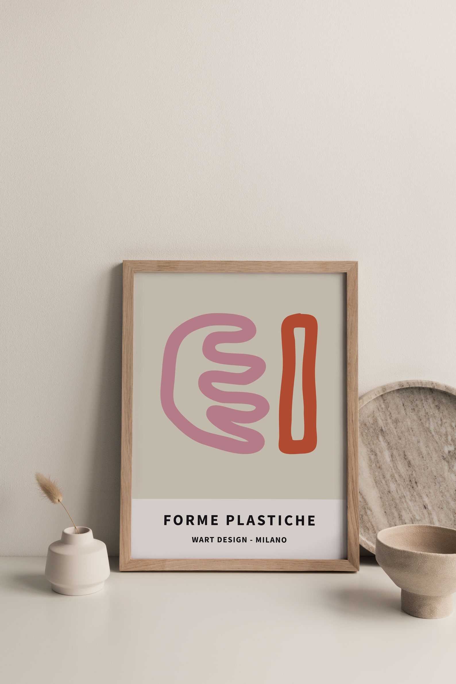 PINK RED PRINT Digital Download Exhibition Poster Mid - Etsy