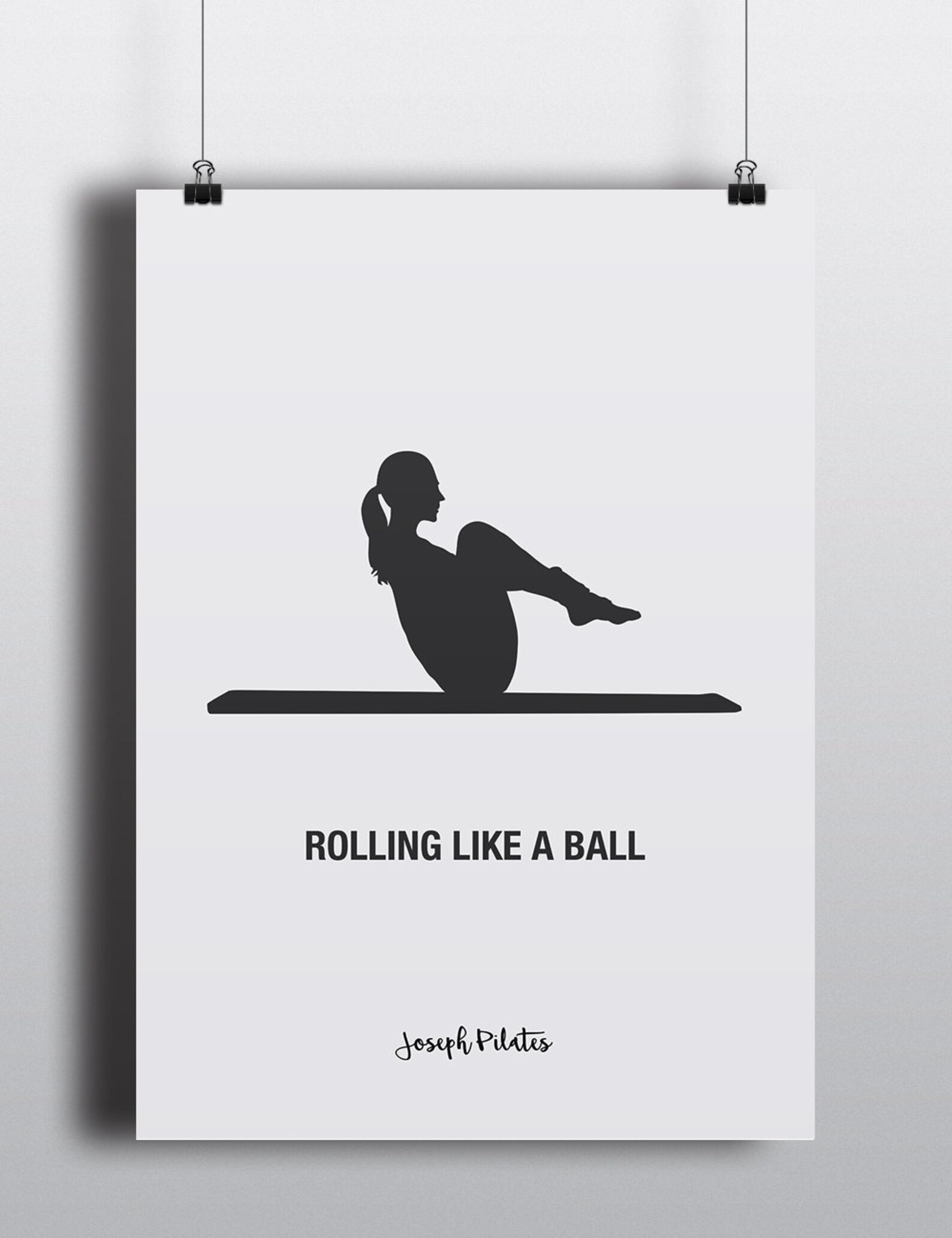 PILATES POSTER Pilates Print Pilates Studio Decor Pilates | Etsy