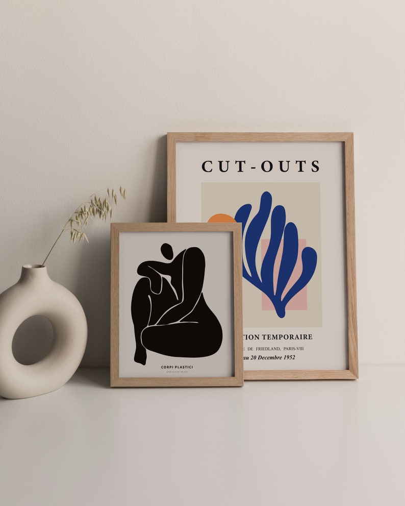 CUT OUTS Downloadable Print French Mid Century Print Digital - Etsy