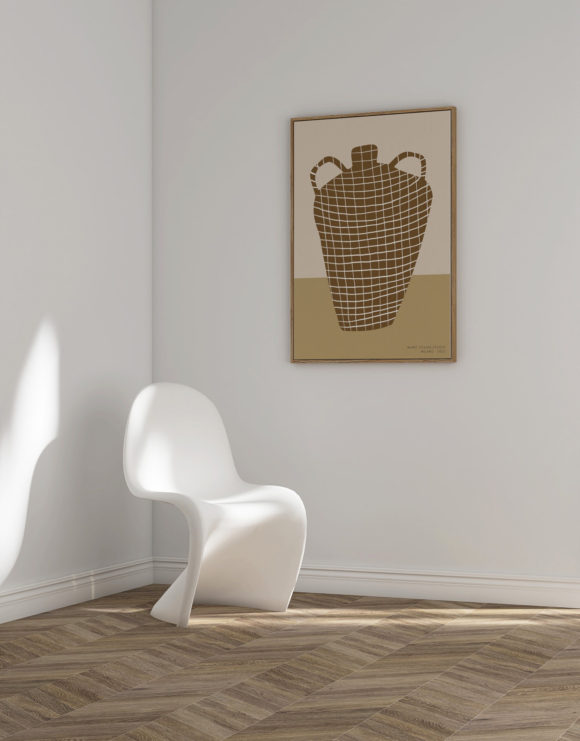 Abstract Vase Print Instant Download, Black Vase Downloadable Print ...