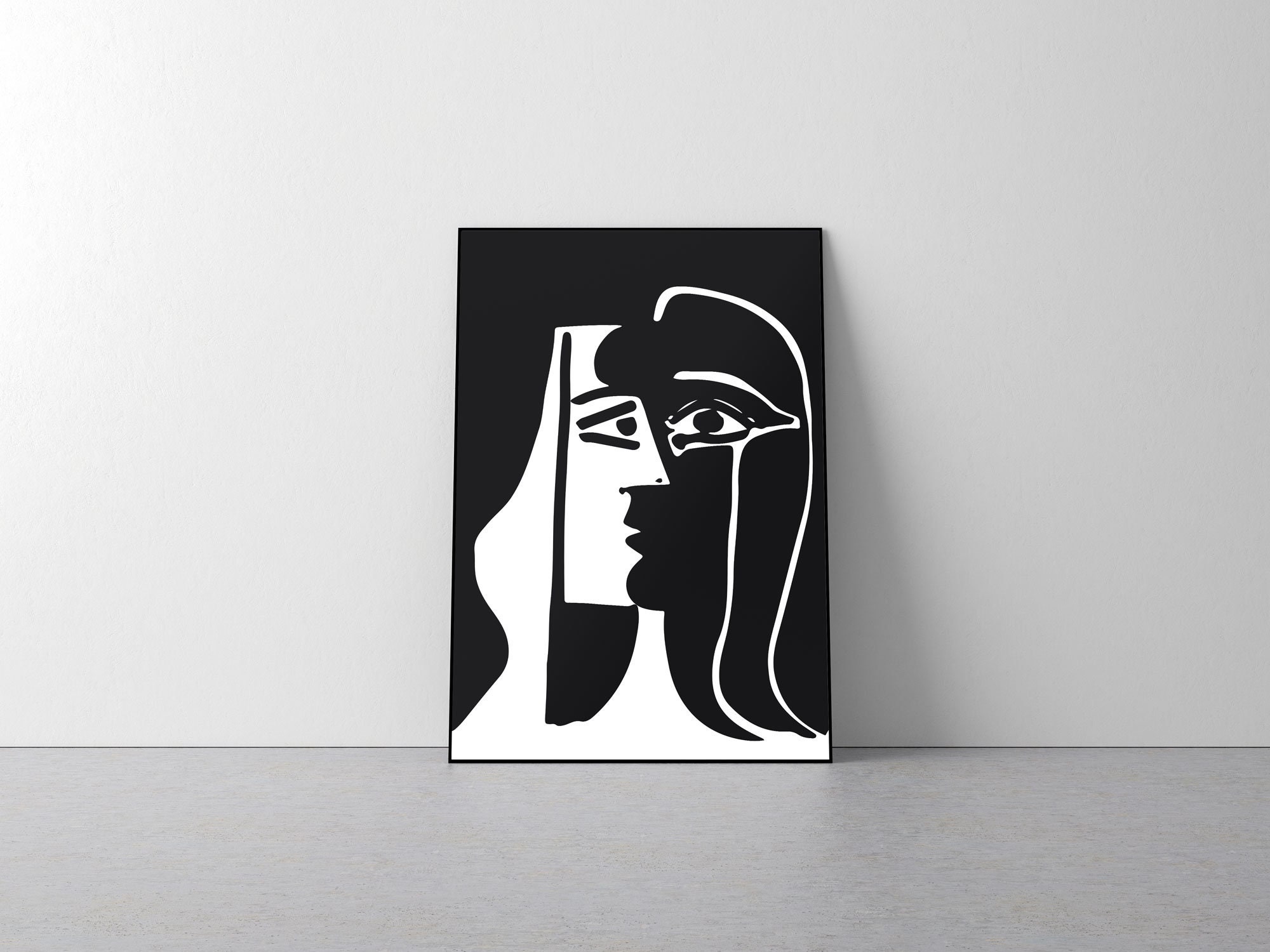 CUBISM PRINT Digital Download Cubism Art Poster Black and | Etsy