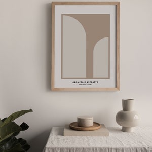 Large Minimal Art, Neutral Colors Downloadable Print, Geometric Wall ...