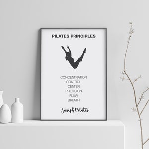PILATES POSTER - Pilates Art Print - Pilates Studio Decor - Pilates ...