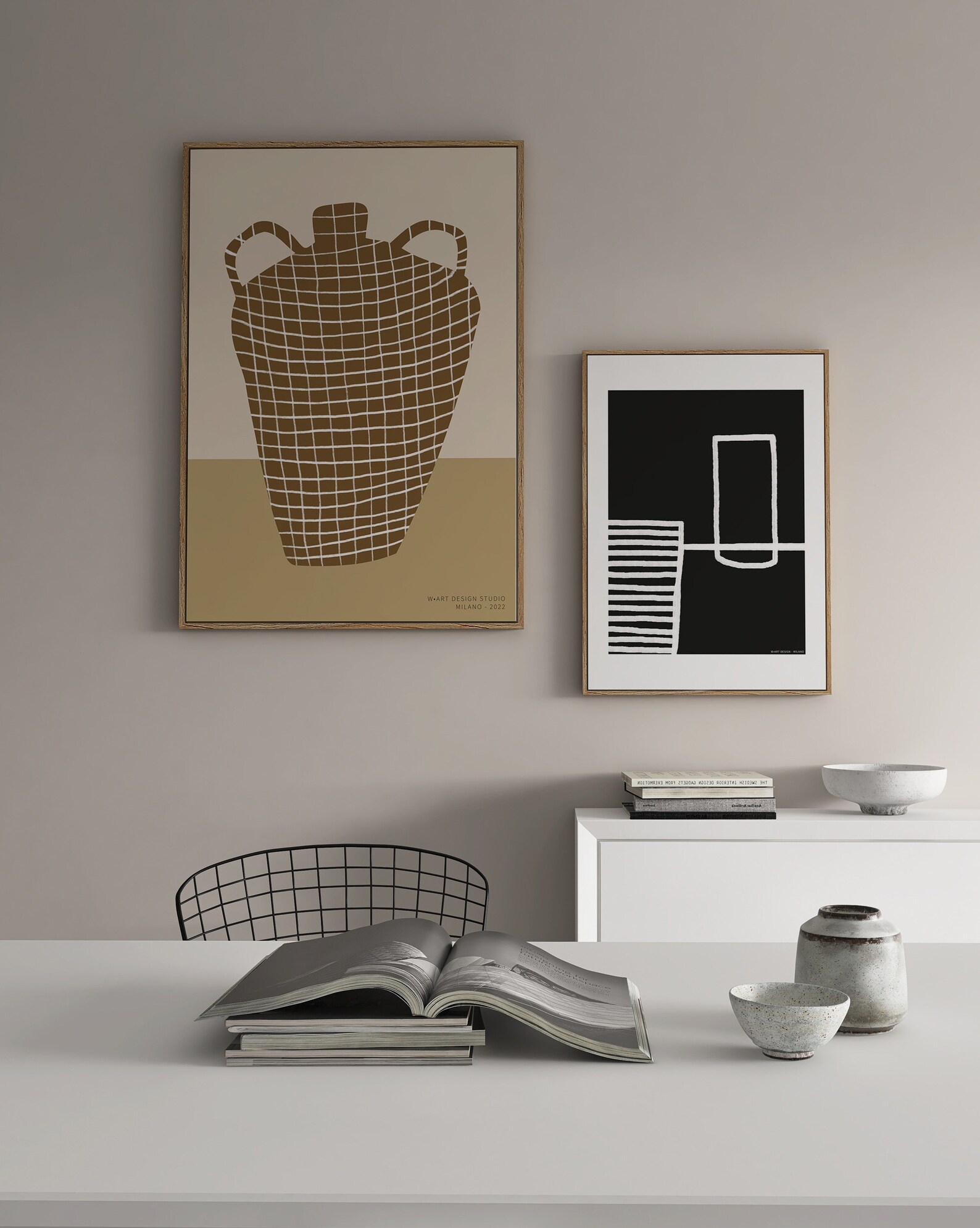 Abstract Vase Print Instant Download, Black Vase Downloadable Print ...