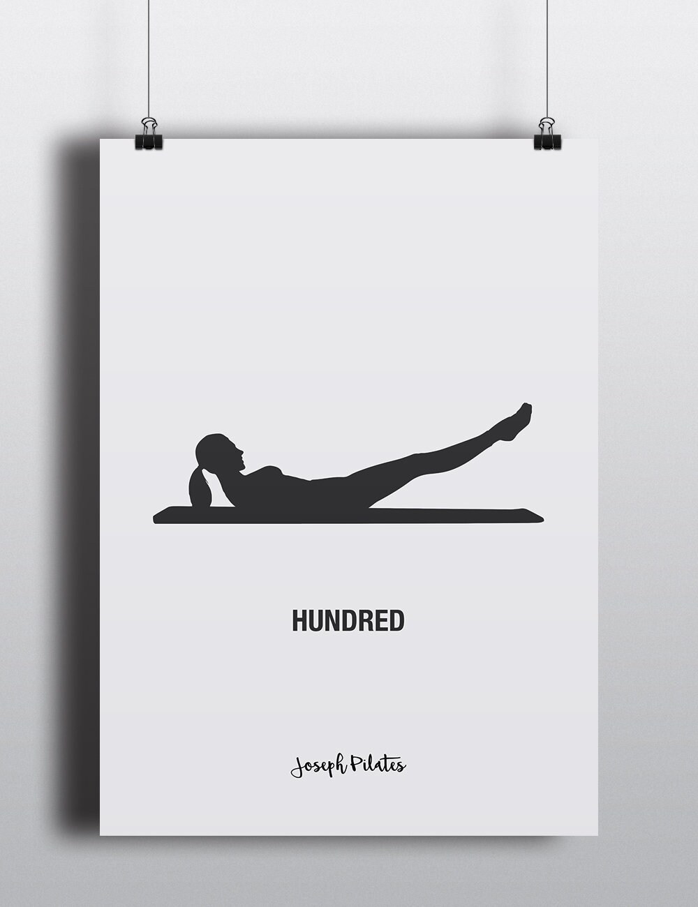 PILATES POSTER Set of 4 Pilates Poster Pilates Art Print | Etsy