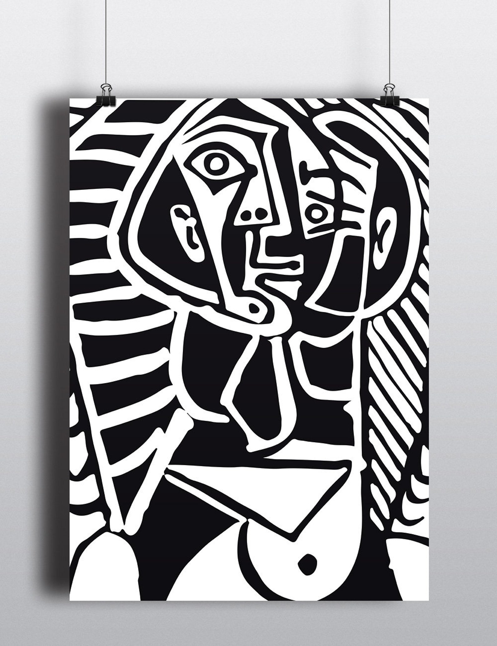 CUBISM PRINT Digital Download Cubism Art Poster Black and - Etsy