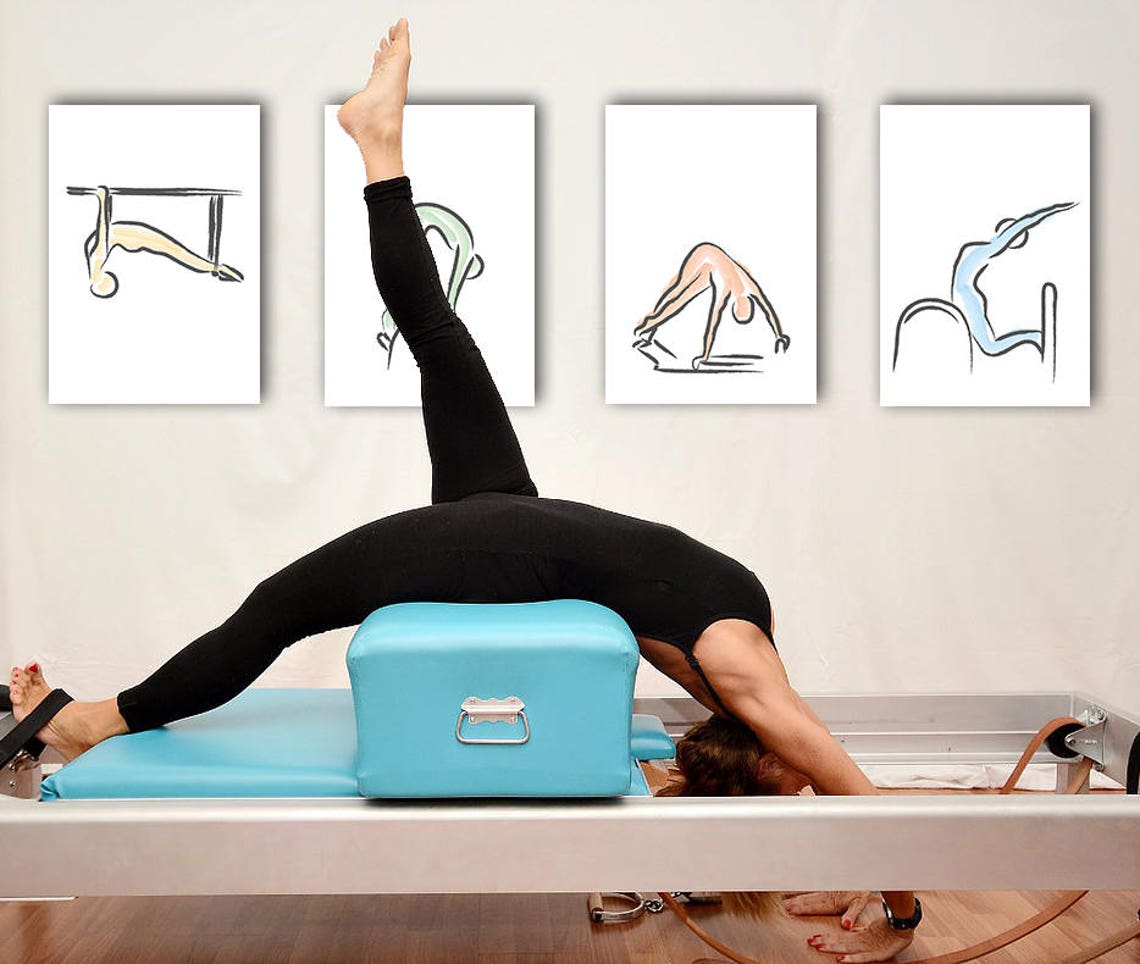 PILATES POSTER Set of 4 Pilates Poster Pilates Art Print - Etsy Italia