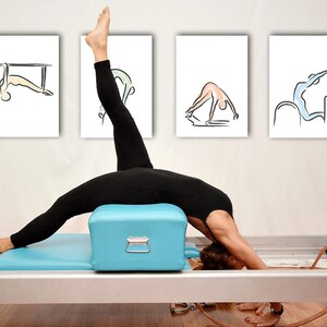 PILATES POSTER, Set of 4 Pilates Poster, Pilates Art Print, Pilates ...