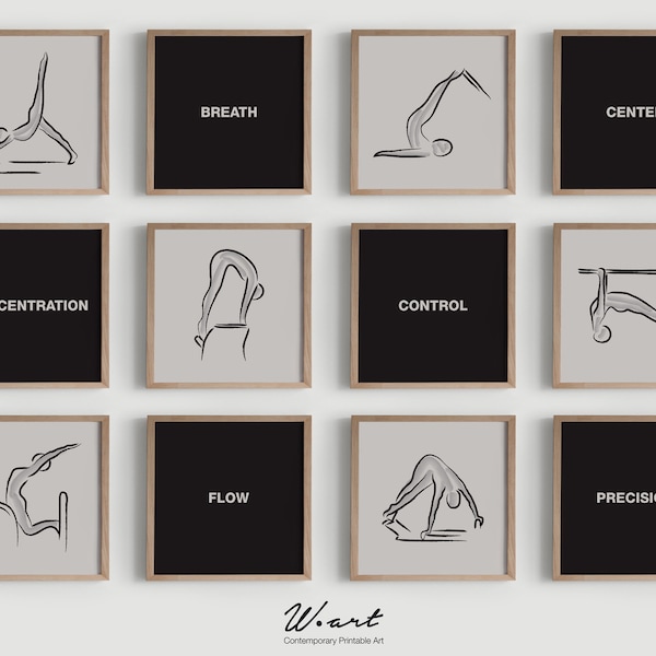 Wall Pilates Poster - Etsy