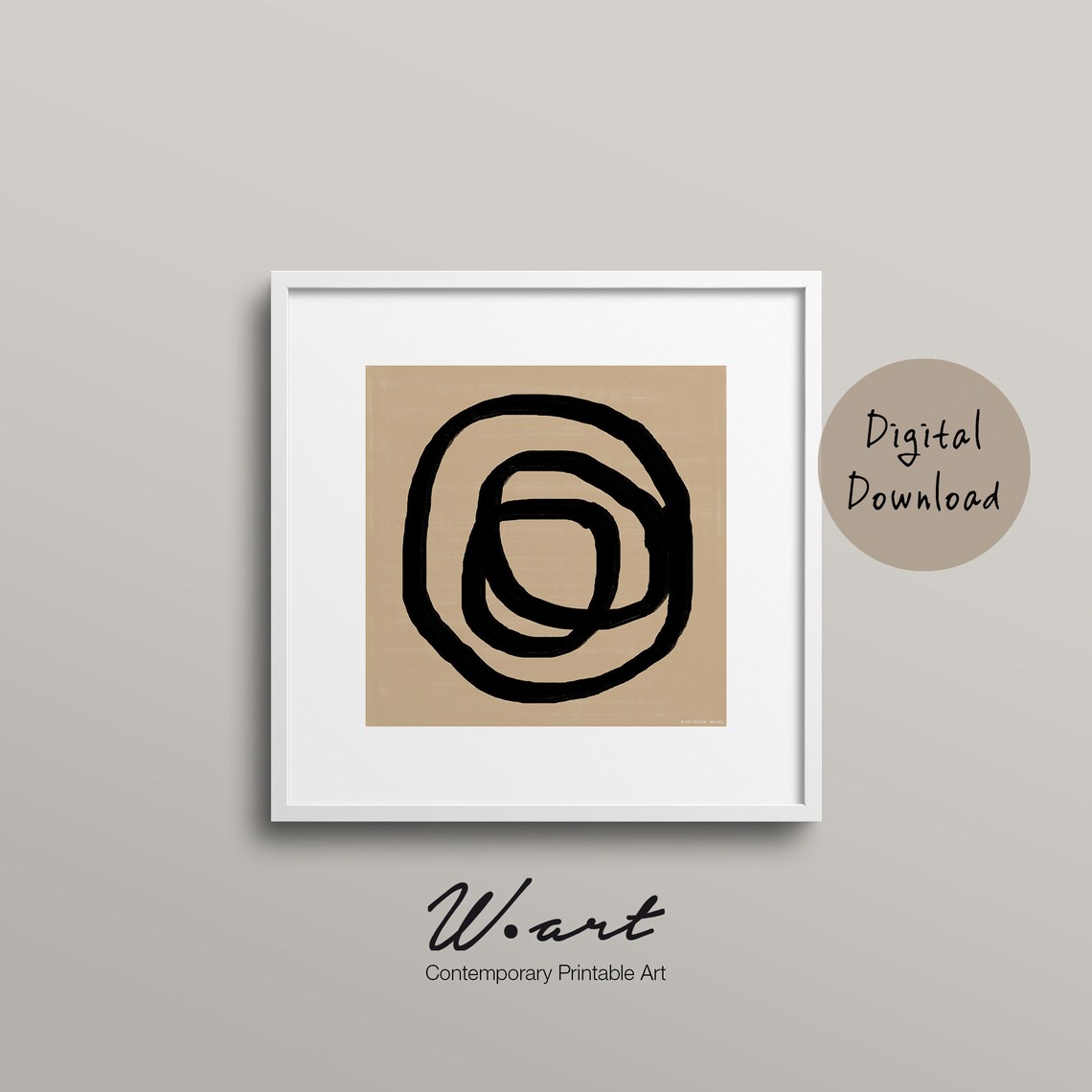 Gallery Wall Set Abstract Square Prints Set of 6 Prints - Etsy