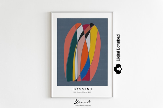 DOWNLOADABLE MODERN ART Print Colorful Abstract Art Printable - Etsy