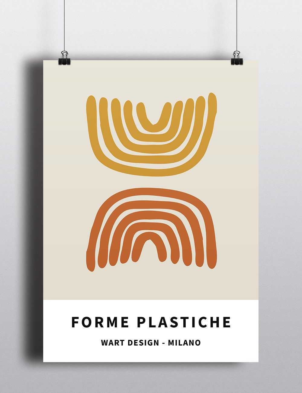 Italian Exhibition Poster Digital Download Mid Century Modern | Etsy