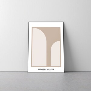 Large Minimal Art, Neutral Colors Downloadable Print, Geometric Wall ...