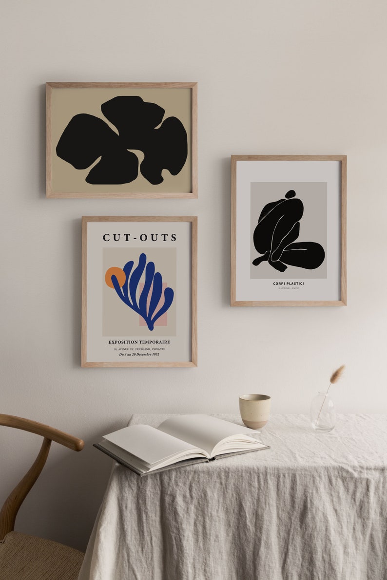 CUT OUTS Downloadable Print French Mid Century Print Digital - Etsy