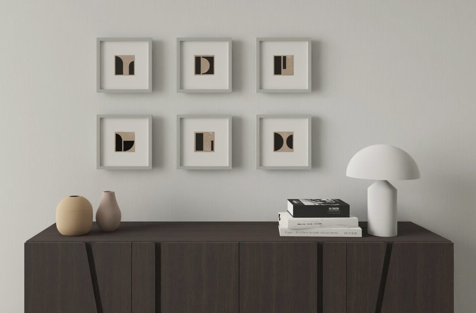 Gallery Wall Set Abstract Square Prints Set of 6 Prints - Etsy