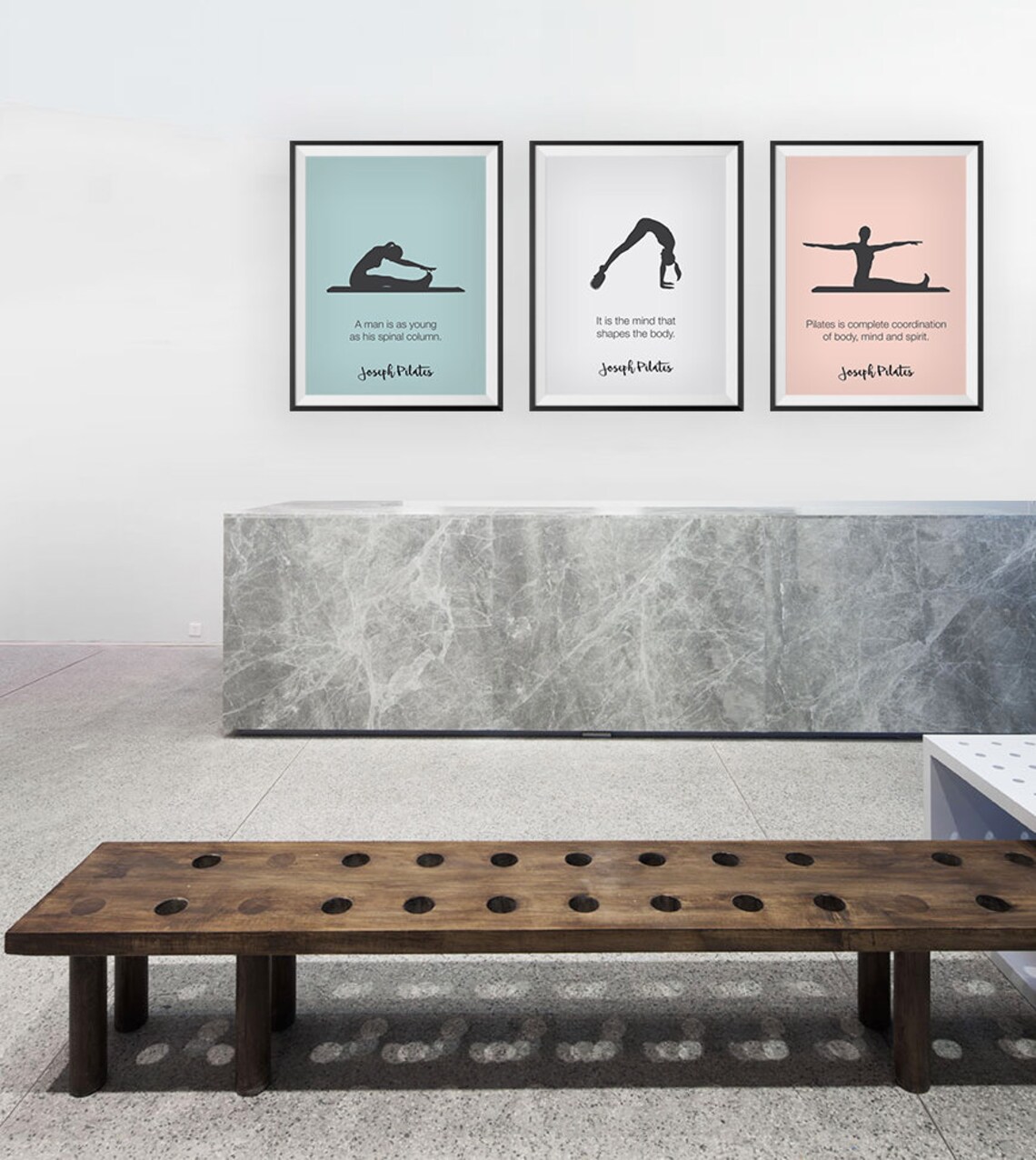 PILATES POSTER Set of 3 Pilates Poster Pilates Art Print - Etsy