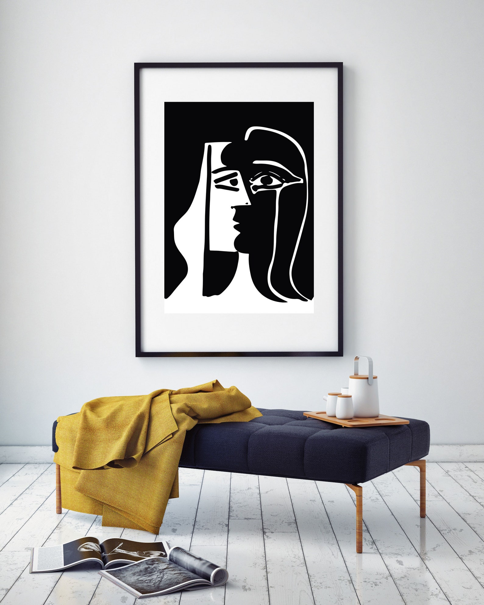 CUBISM PRINT Digital Download Cubism Art Poster Black and | Etsy