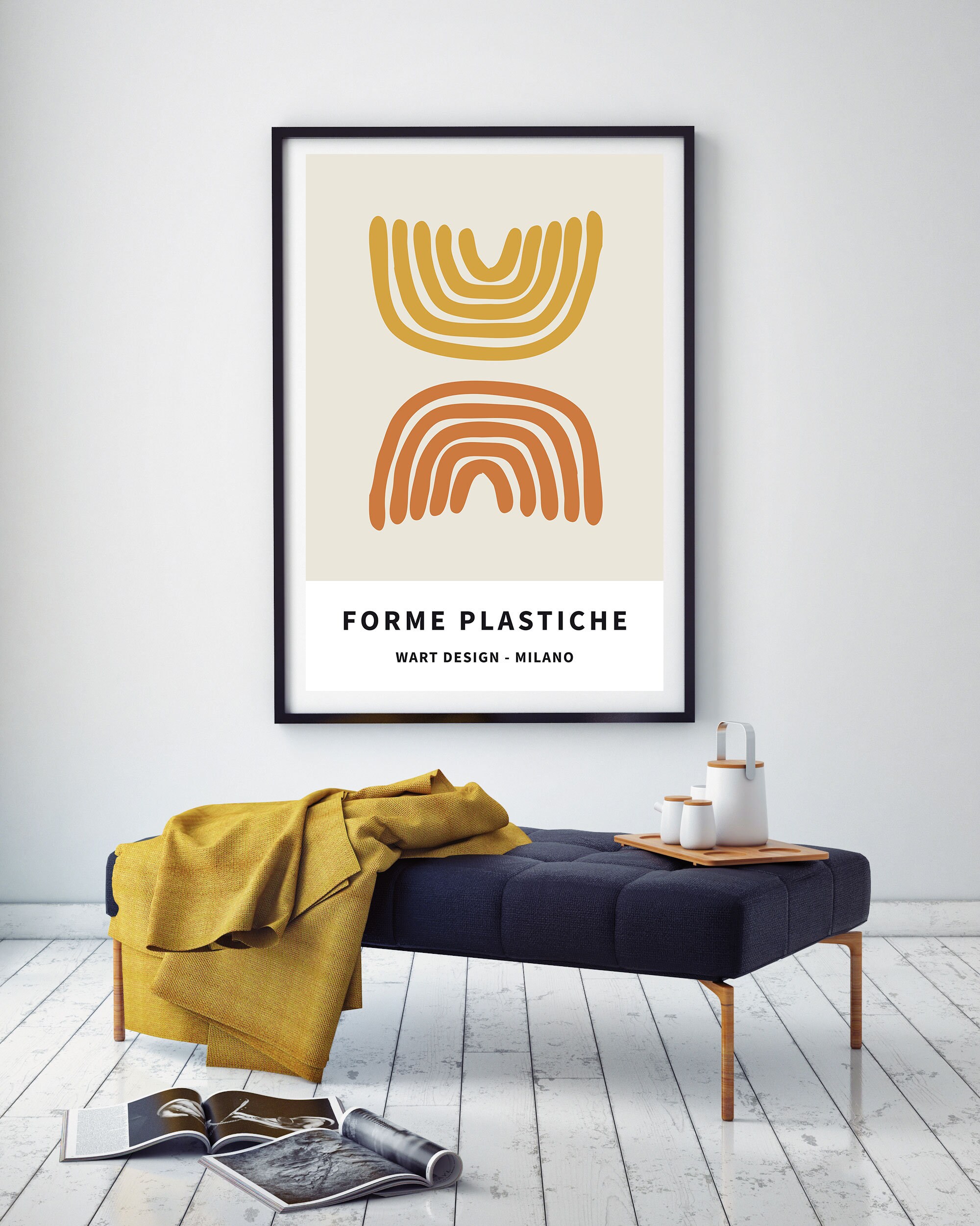 Italian Exhibition Poster Digital Download Mid Century Modern | Etsy