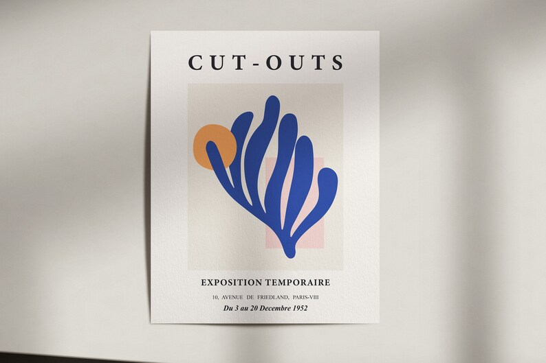 CUT OUTS Downloadable Print French Mid Century Print Digital - Etsy