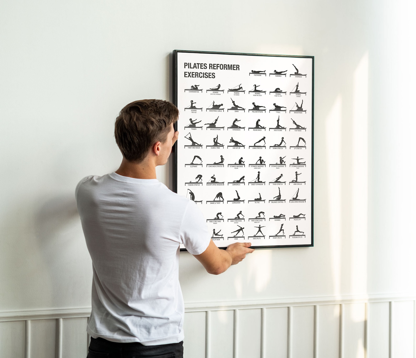 PILATES REFORMER POSTER Digital Download, Pilates Art Downloadable ...