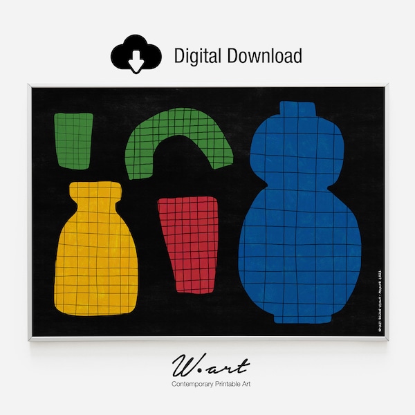 Primary Color Digital Art - Etsy