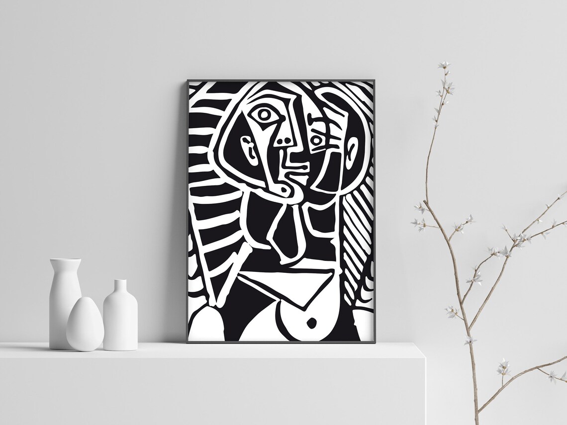 CUBISM PRINT Digital Download Cubism Art Poster Black and - Etsy