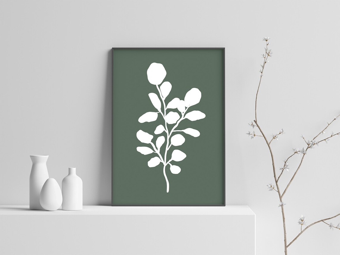 Eucalyptus Downloadable Green Print, Botanical Print, Leaves Print ...
