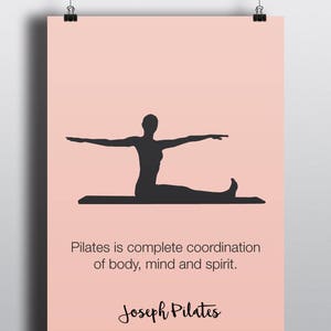 PILATES POSTER Set of 3 Pilates Poster Pilates Art Print Pilates Studio ...