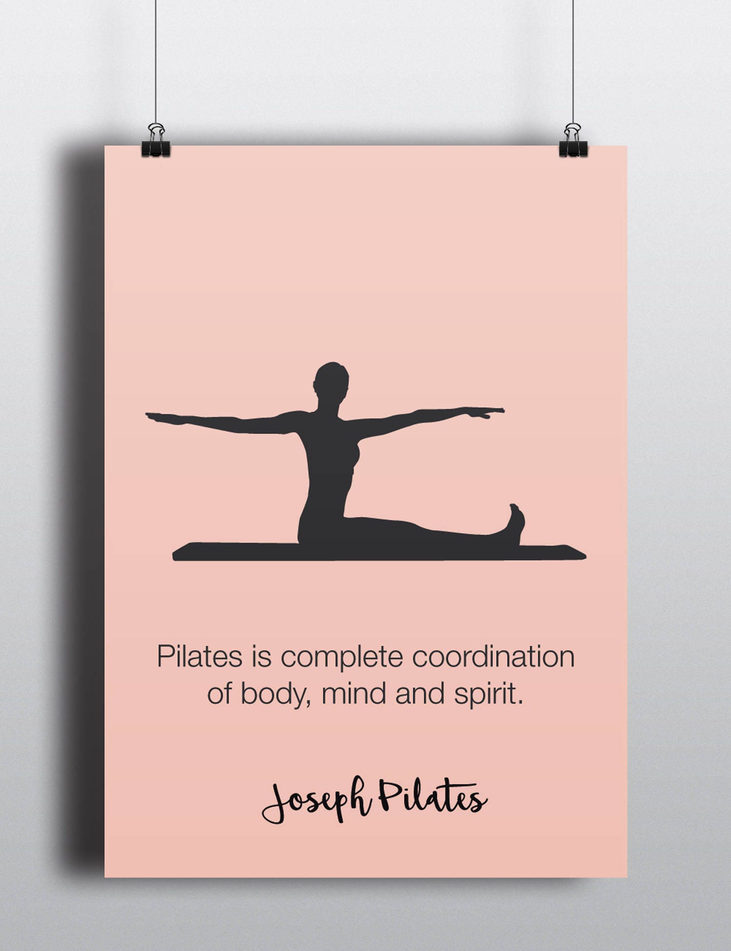 PILATES POSTER - Set of 3 Pilates Poster - Pilates Art Print - Pilates ...