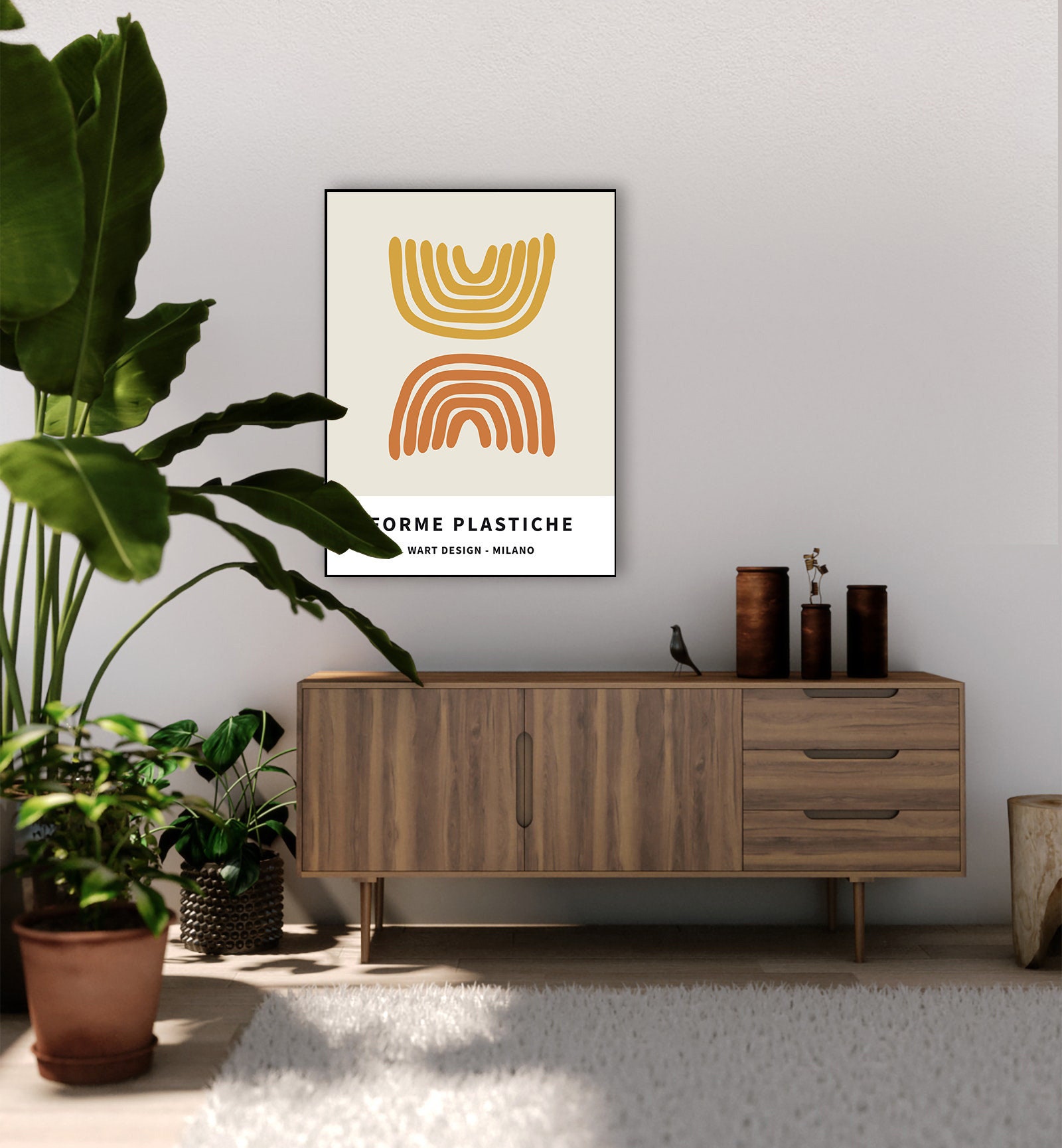 Italian Exhibition Poster Digital Download Mid Century Modern | Etsy