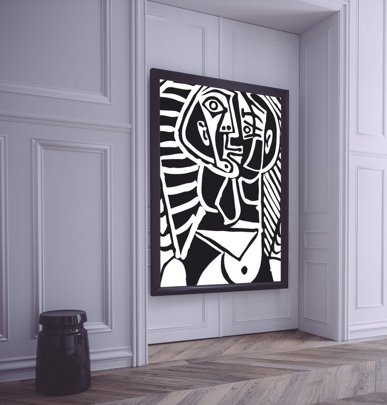 CUBISM PRINT Digital Download Cubism Art Poster Black and - Etsy