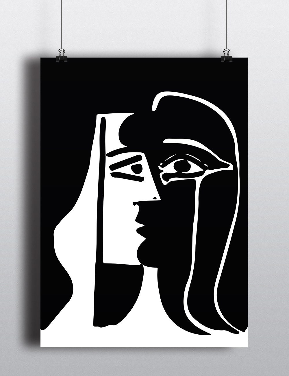 CUBISM PRINT Digital Download Cubism Art Poster Black and | Etsy