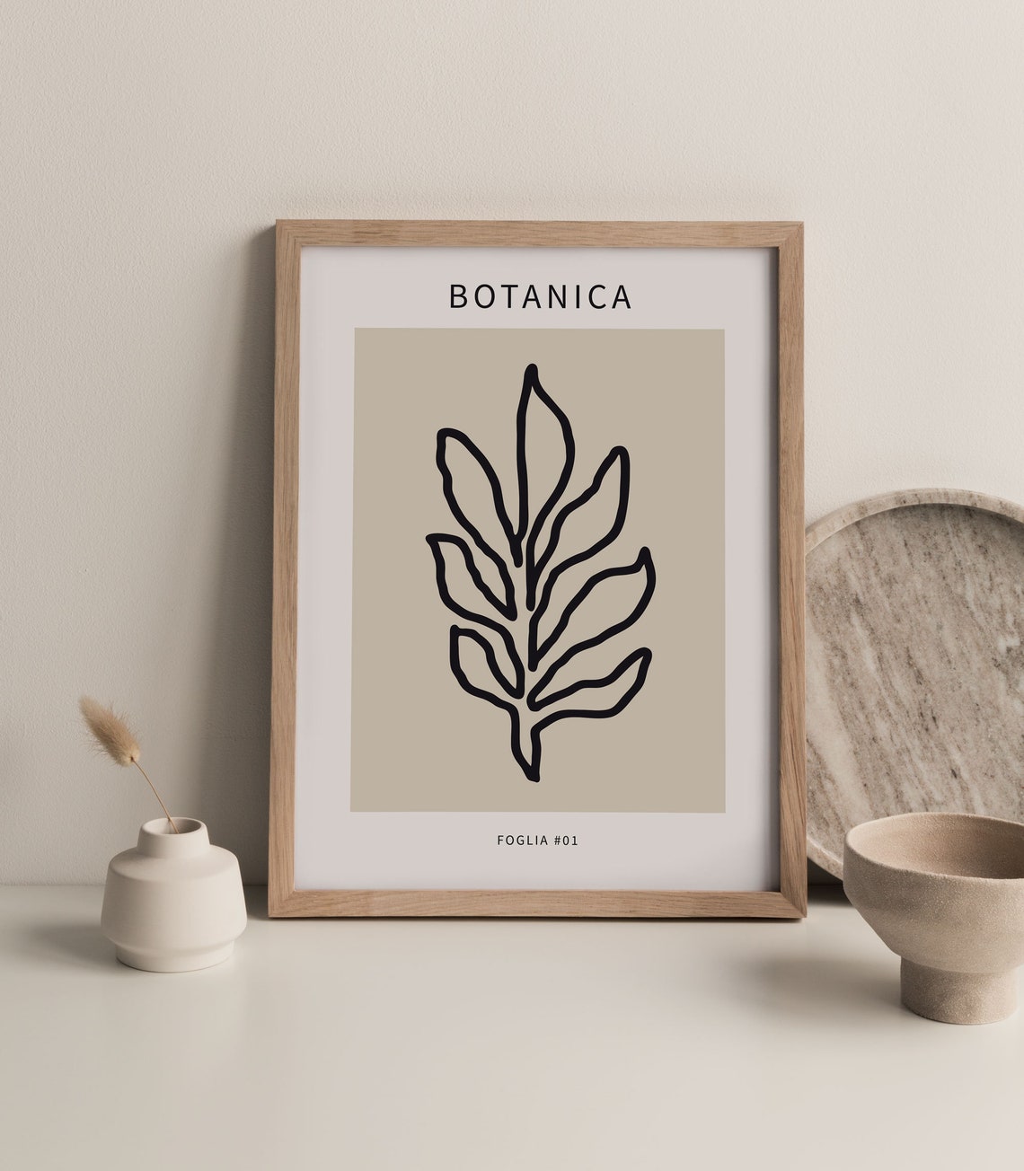 BOTANICAL LINE Art DOWNLOADABLE Print Black Lines Printable | Etsy