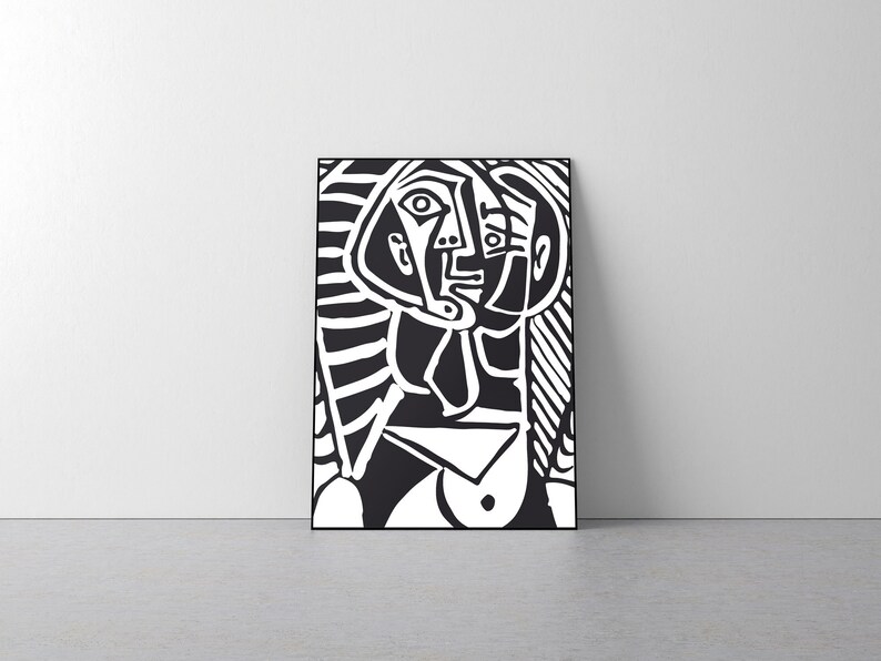 CUBISM PRINT Digital Download Cubism Art Poster Black and - Etsy