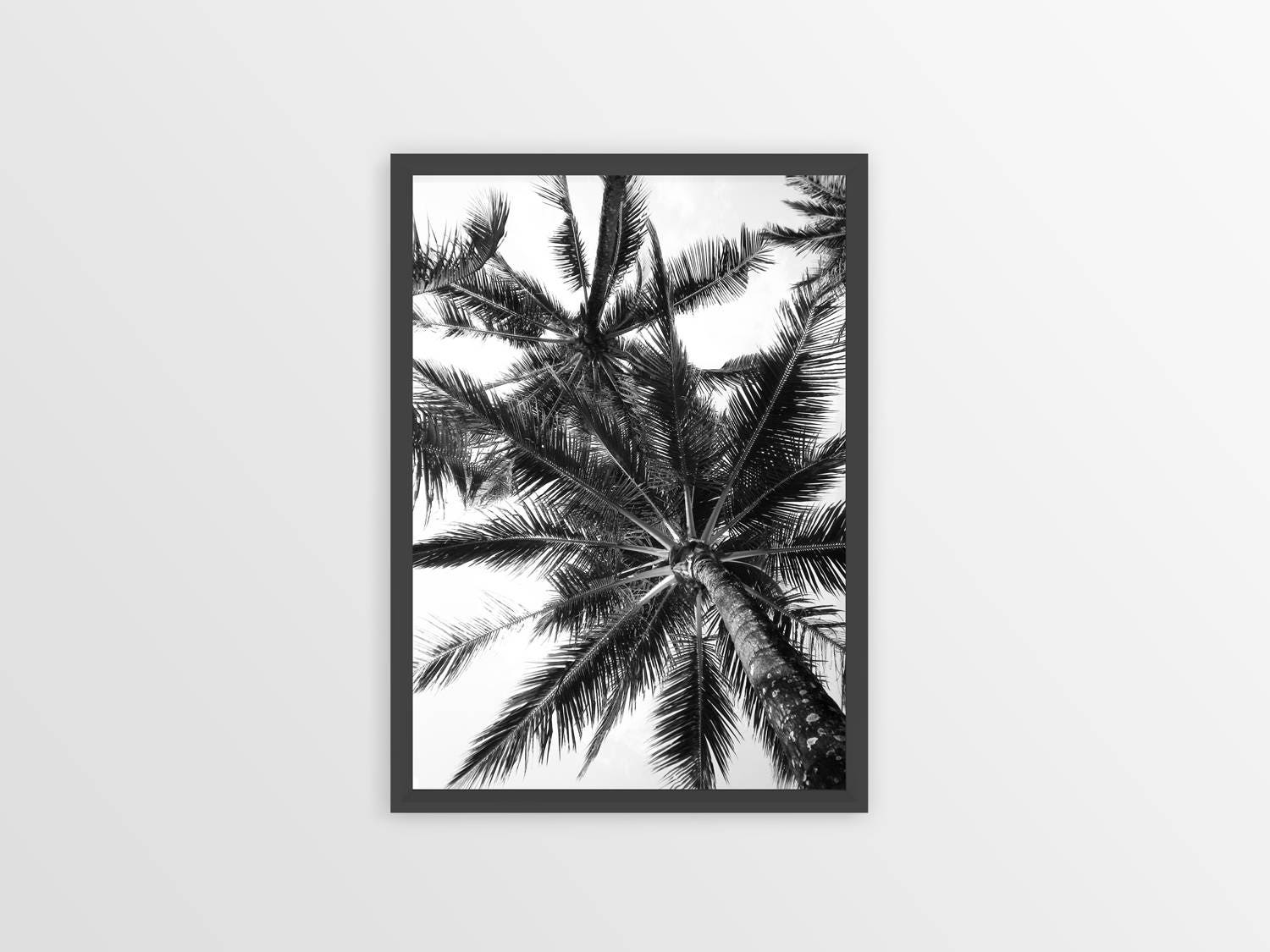 Palm Tree Print Palm Leaf Print Tropical Printable Wall Art Etsy