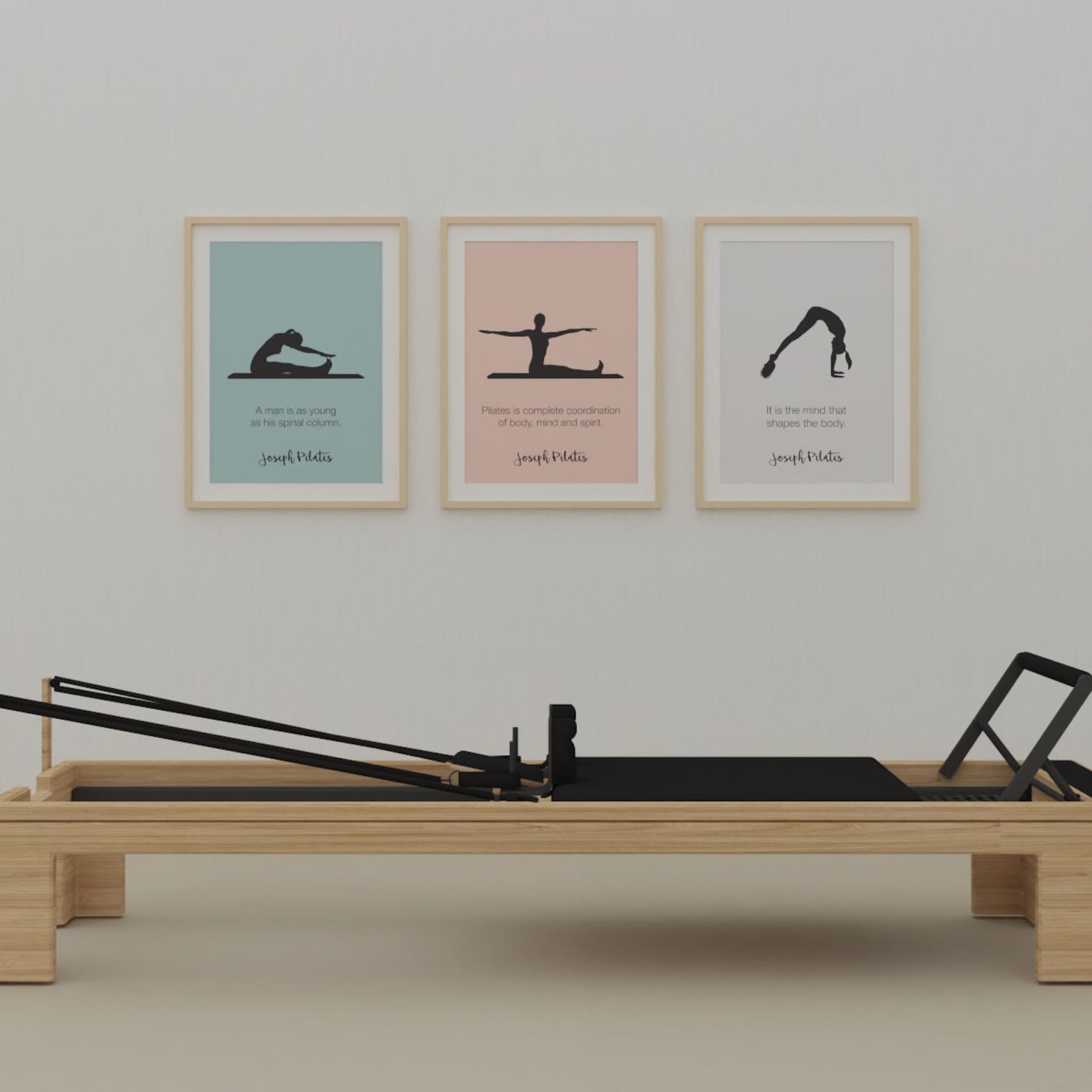 PILATES POSTER Set of 3 Pilates Poster Pilates Art Print - Etsy