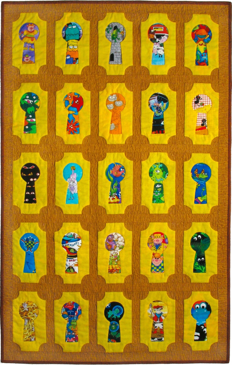Through the Keyhole "i Spy" Baby Quilt Pattern - Etsy