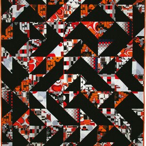 Slash/backslash Quilt Pattern for Reversible Pieced Quilt - Etsy