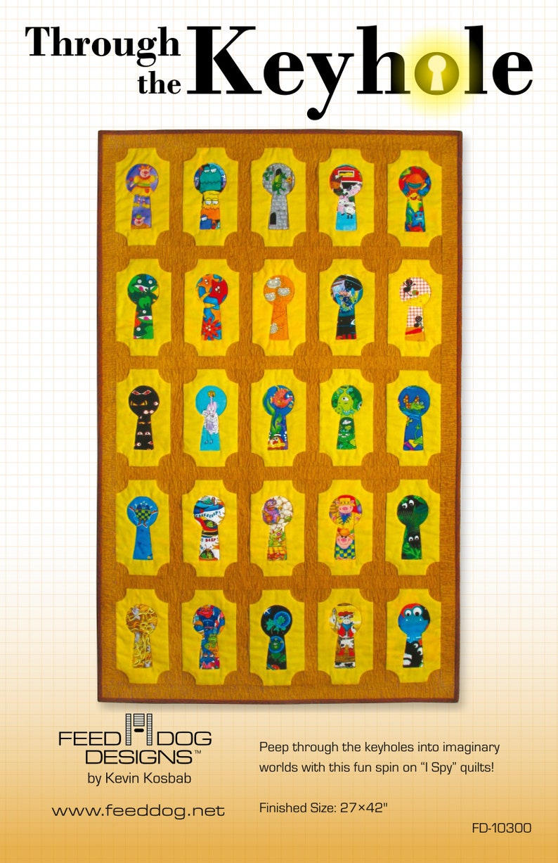 Through the Keyhole "i Spy" Baby Quilt Pattern - Etsy