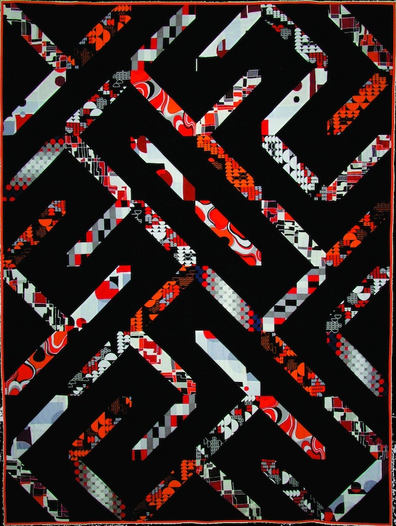 Slash/backslash Quilt Pattern for Reversible Pieced Quilt - Etsy