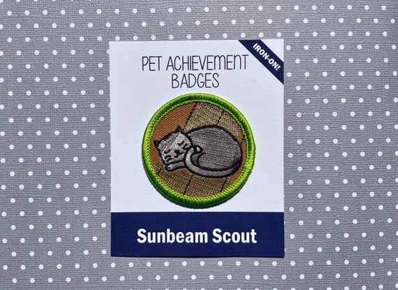 Sunbeam Scout Pet Achievement Badge Badass Badges Iron-on | Etsy