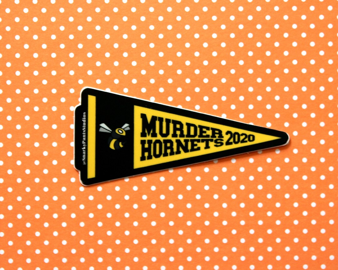 Murder Hornet Sticker, Team Murder Hornets - Etsy