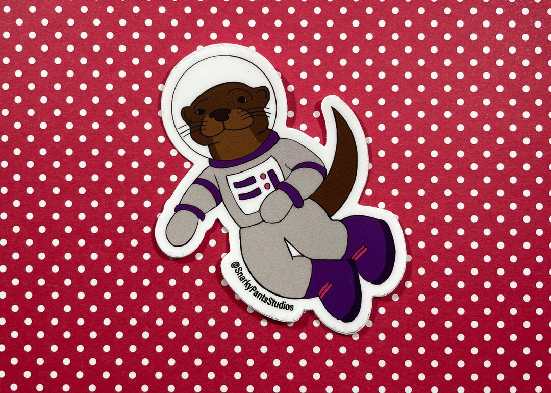Space Otter Sticker, Otter, Laptop Sticker, Space - Etsy