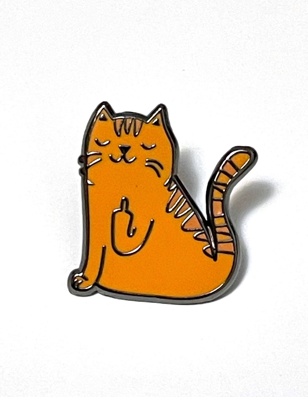 Middle Finger Cat Enamel Pin Gifts for Cat Lovers - Etsy