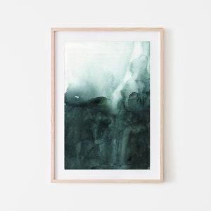 Dark Green Art Printmodern Printable Wall Artgreen Abstract - Etsy